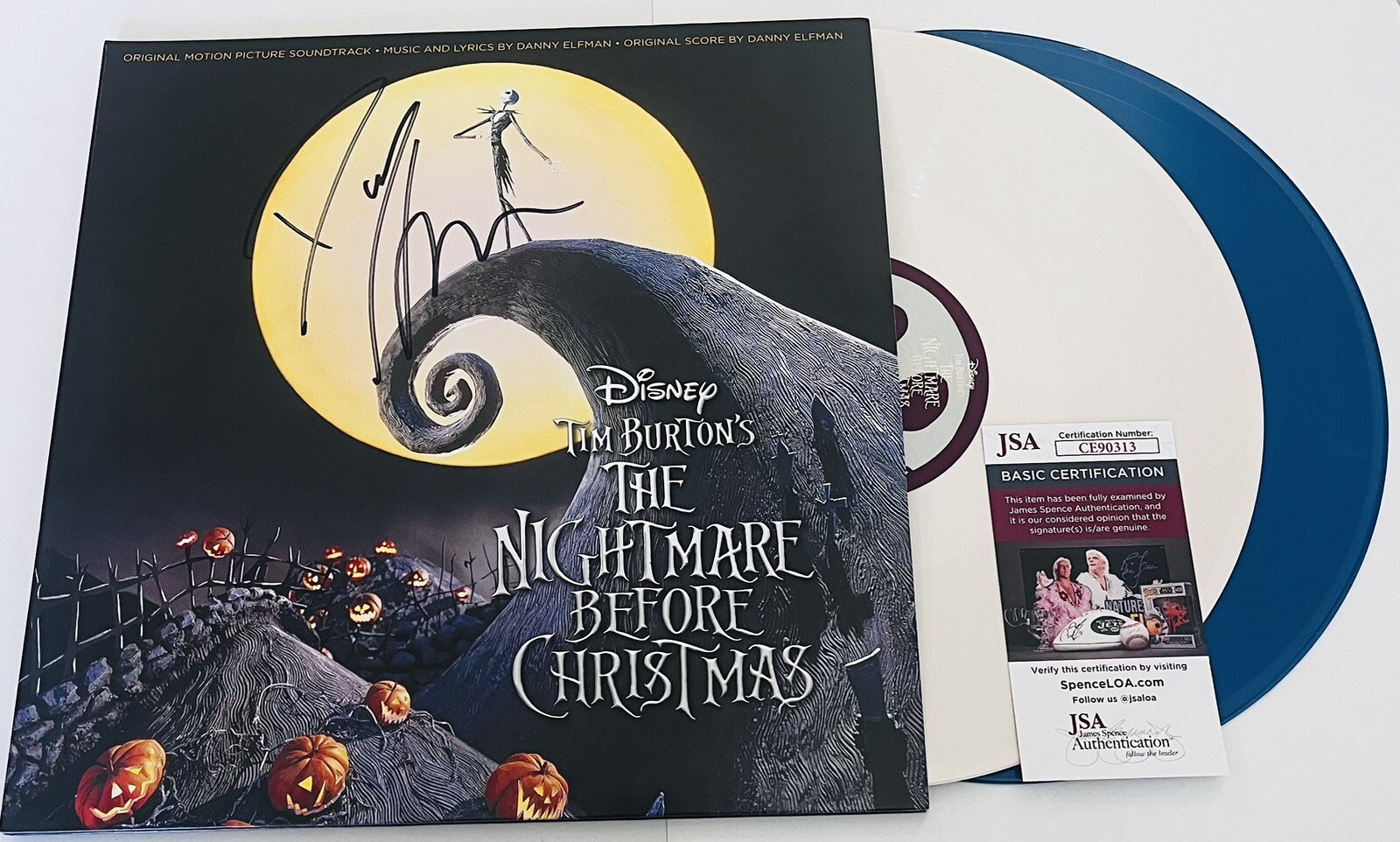 DANNY ELFMAN SIGNED NIGHTMARE BEFORE CHRISTMAS VINYL RECORD ALBUM ...