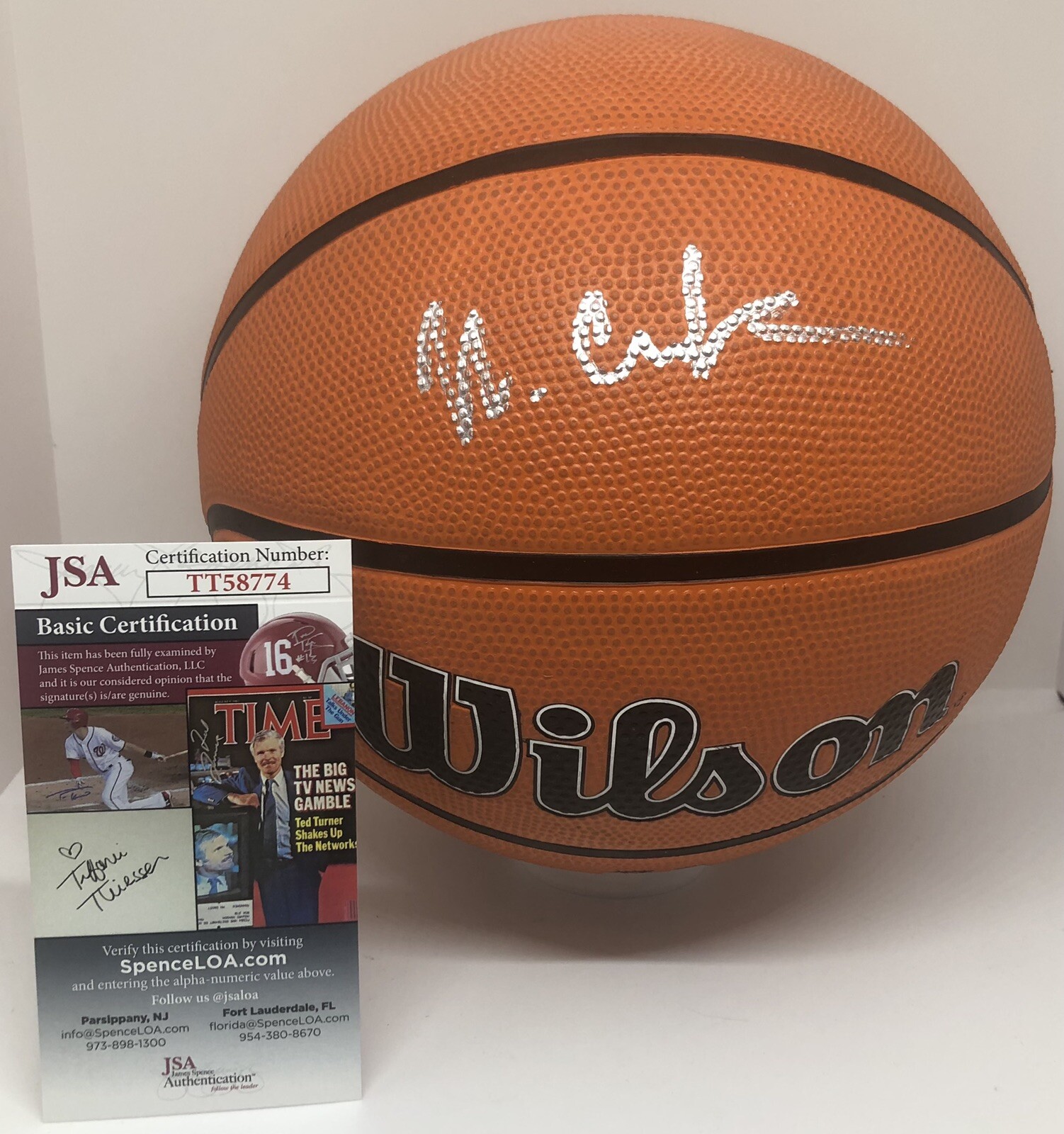 NAAS CUNNINGHAM SIGNED WILSON NBA BASKETBALL NAASIR ALABAMA CRIMSON ...