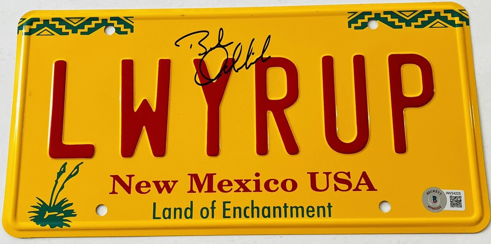 BOB ODENKIRK SIGNED BETTER CALL SAUL GOODMAN LICENSE PLATE BREAKING BAD ...