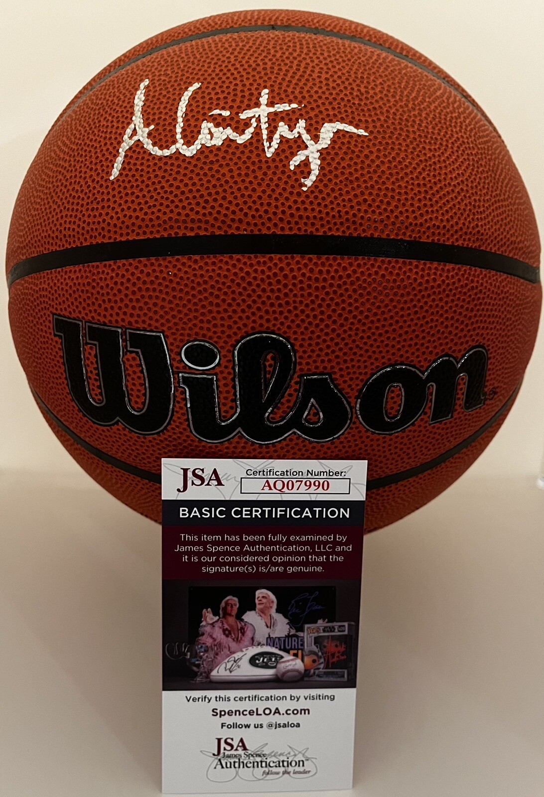 ALEX CONSTANZA SIGNED WILSON NBA BASKETBALL FUTURE STAR JSA COA ...