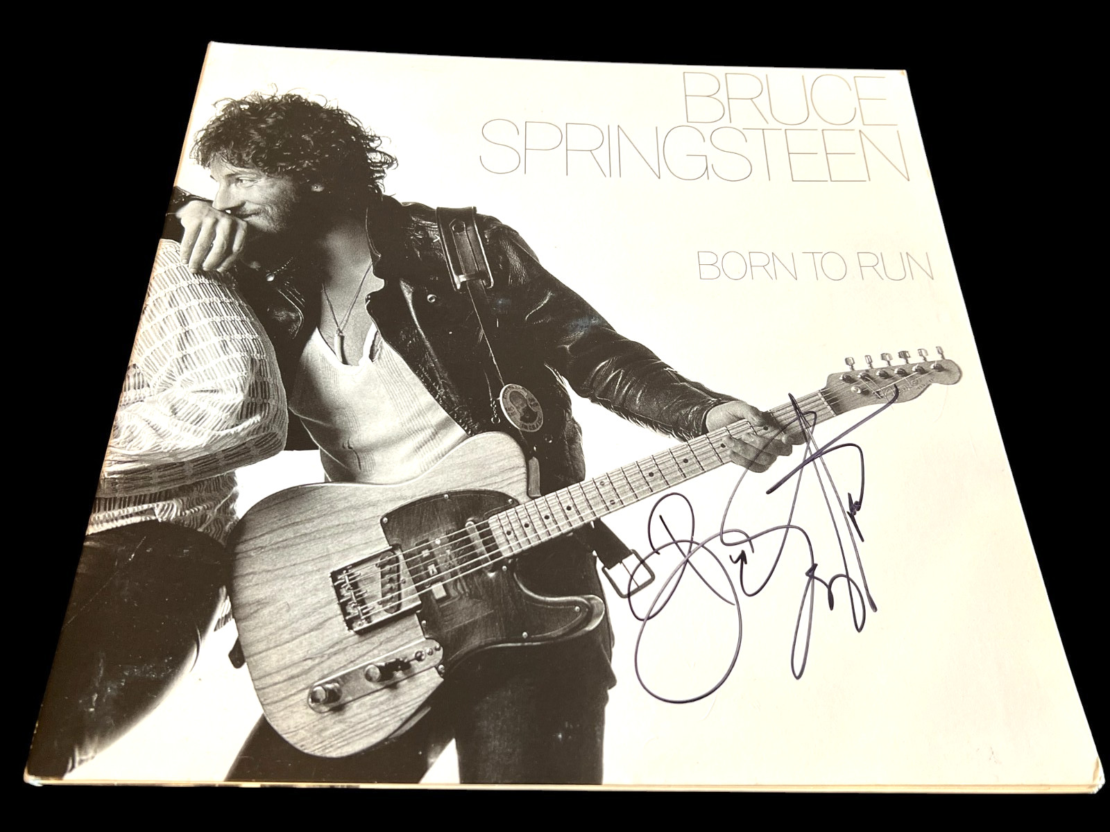 BRUCE SPRINGSTEEN SIGNED AUTOGRAPH ALBUM VINYL BORN TO RUN BECKETT BAS ...