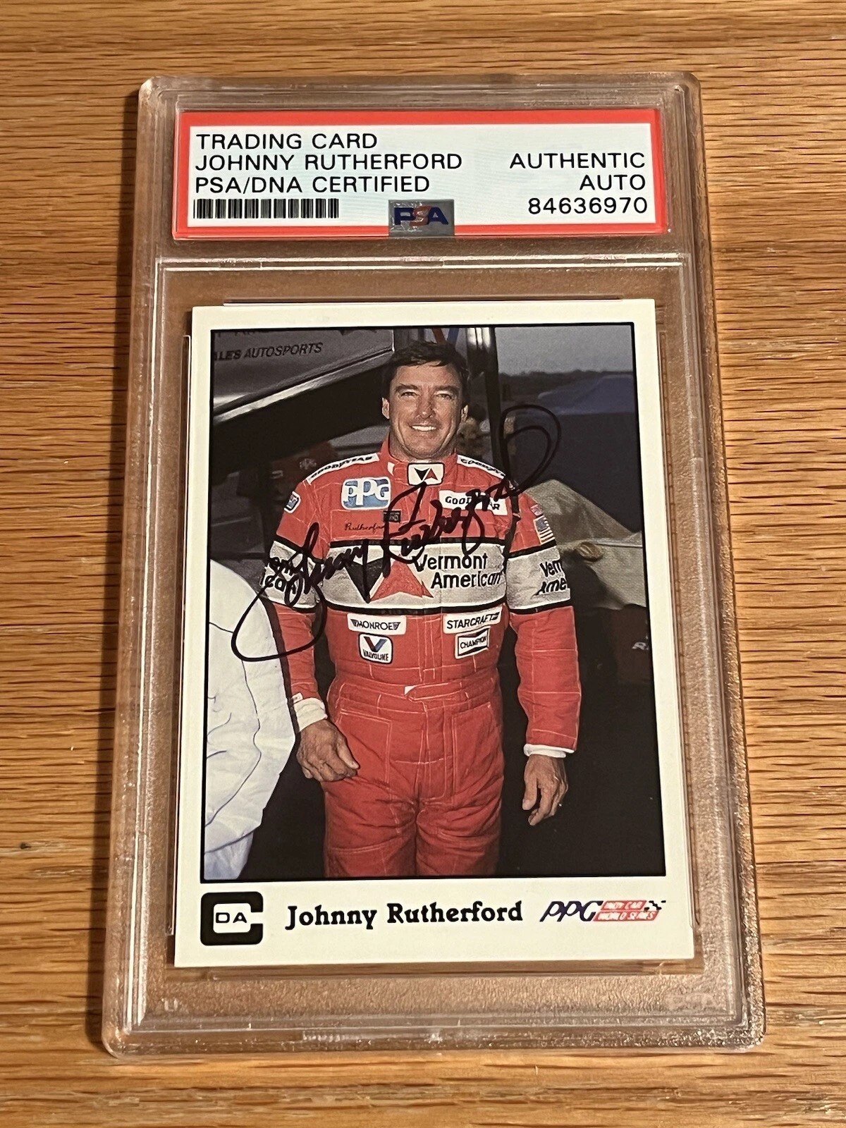 Johnny Rutherford #22 signed autograph auto 1987 A&S Indy Racing Card ...