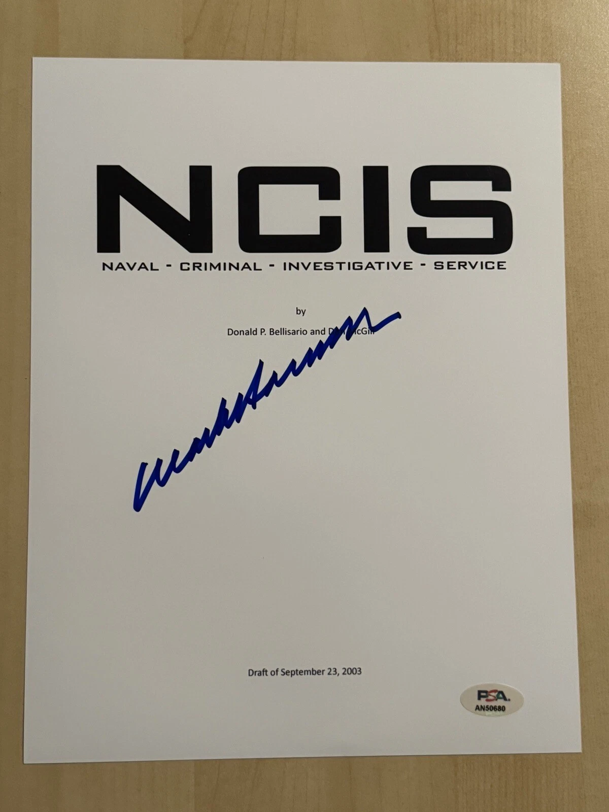 MARK HARMON SIGNED SCRIPT COVER AUTOGRAPHED NCIS STAR ACTOR GIBBS PSA ...