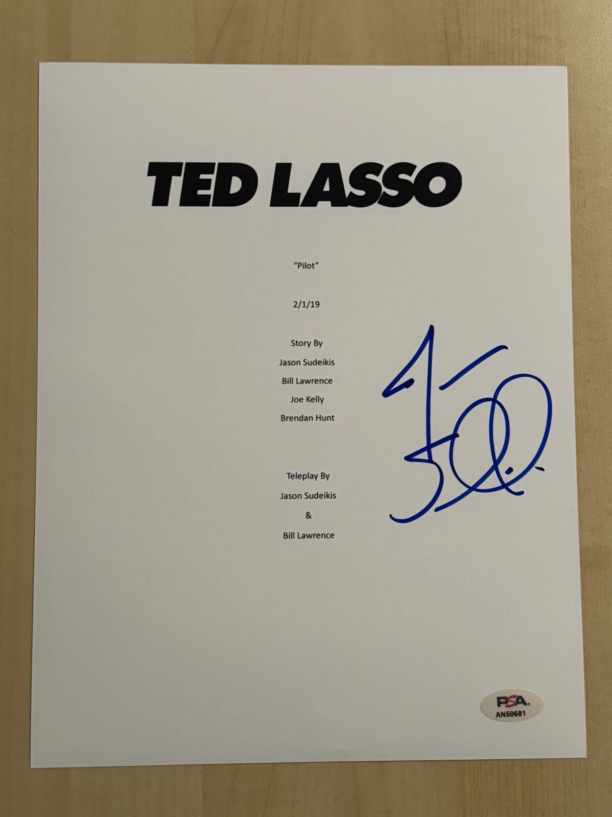 JASON SUDEIKIS SIGNED SCRIPT COVER ACTOR AUTOGRAPHED TED LASSO SHOW ...