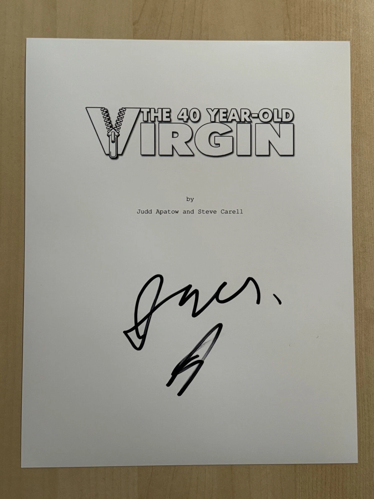 JUDD APATOW SIGNED SCRIPT COVER AUTOGRAPHED 40 YEAR OLD VIRGIN DIRECTOR ...
