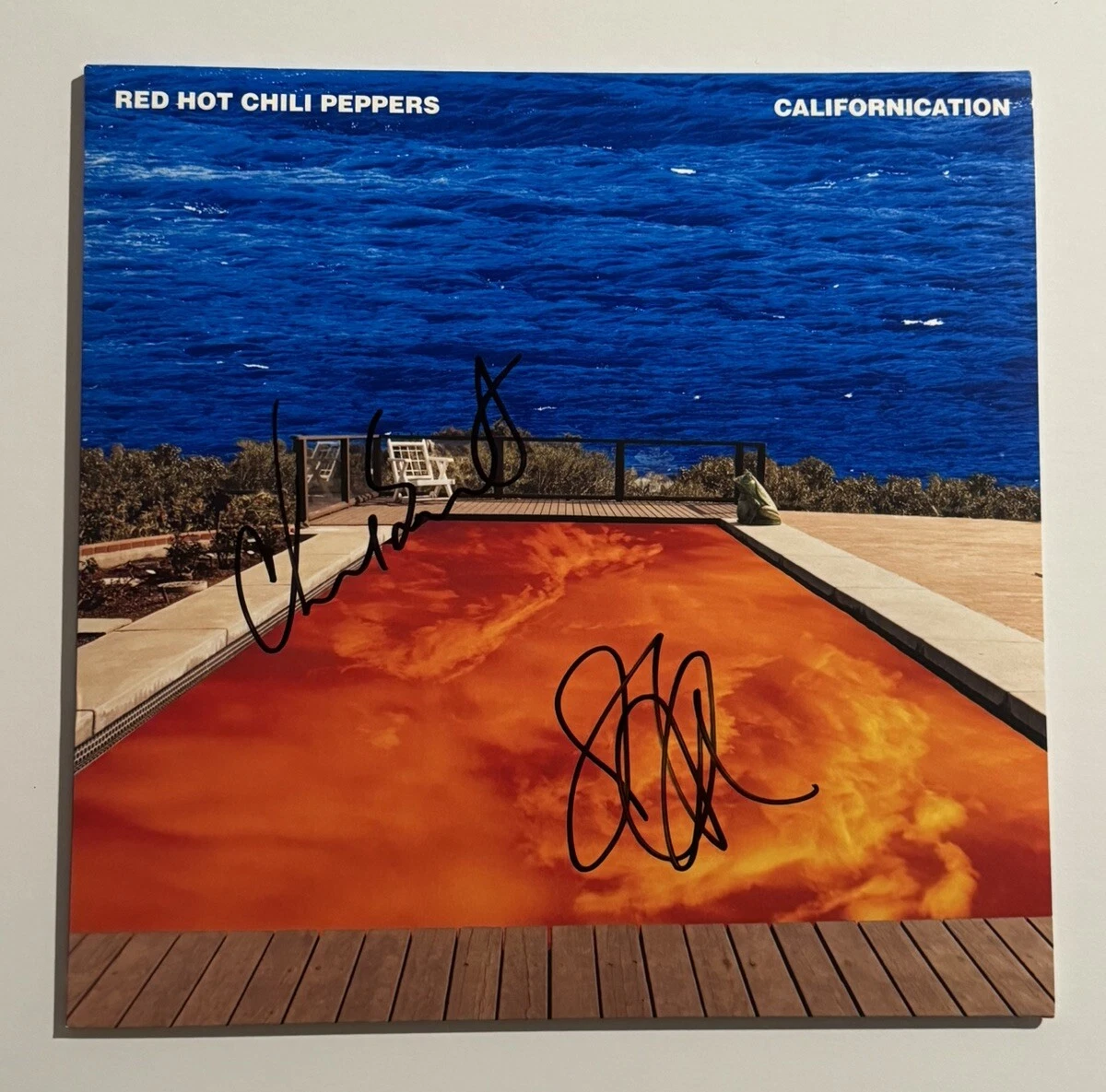 JOHN FRUSCIANTE & CHAD SMITH SIGNED VINYL RECORD ALBUM RED HOT CHILI ...