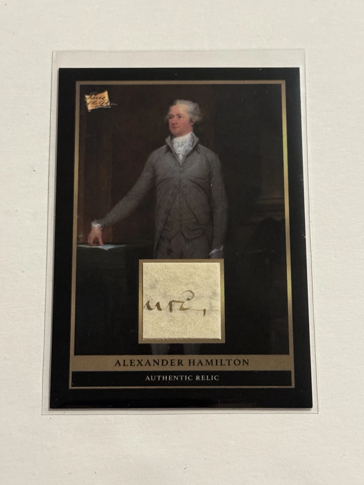 2024 Pieces of the Past ALEXANDER HAMILTON HANDWRITING RELIC | Autographia