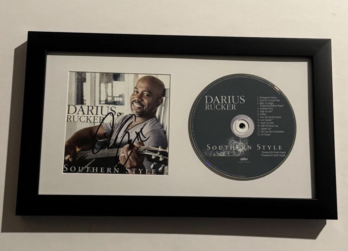 DARIUS RUCKER SIGNED CD FRAMED HOOTIE COUNTRY SINGER LEGEND VERY RARE ...