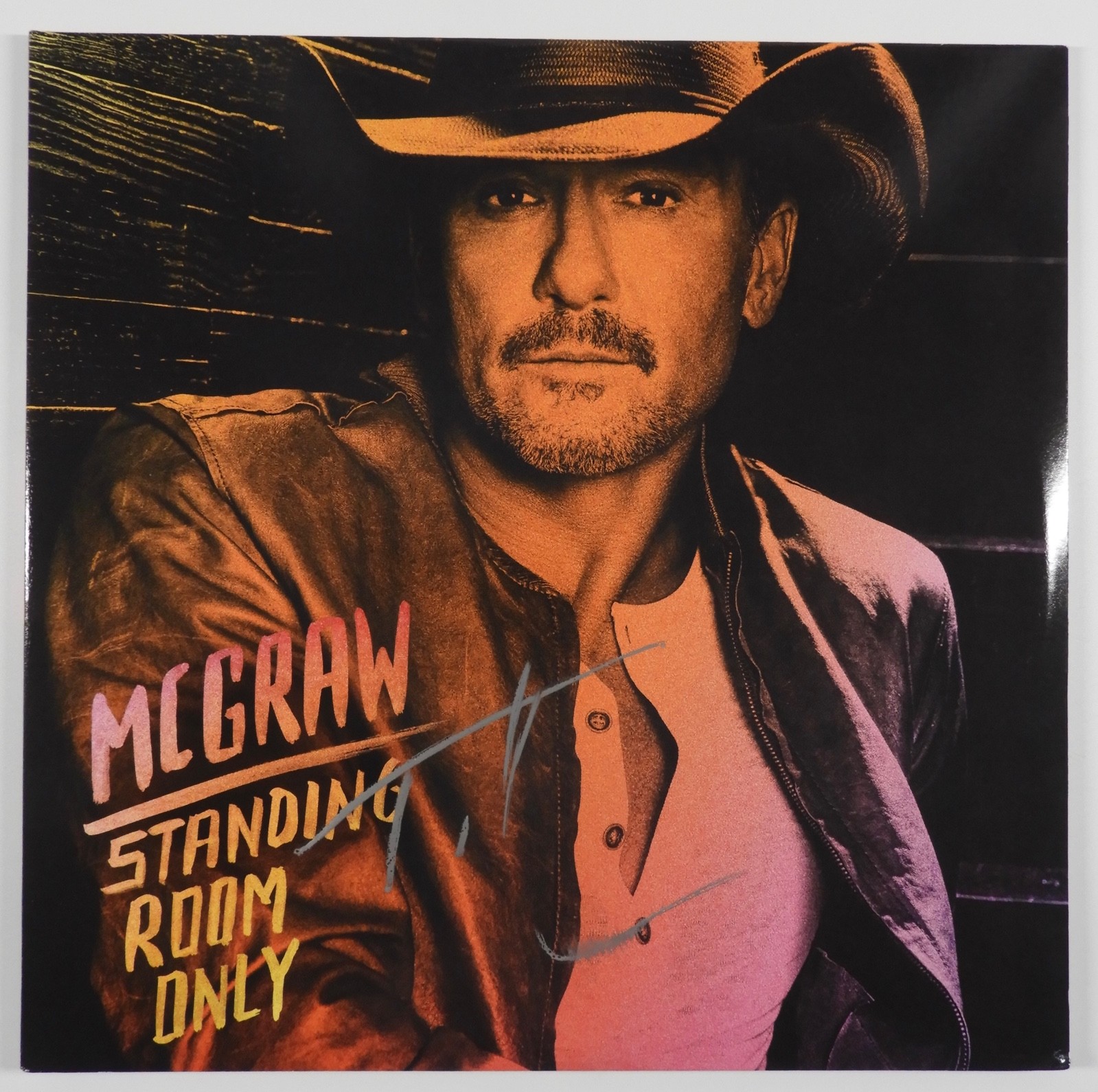 Tim McGraw JSA Autograph Signed Album Vinyl Record Standing Room Only ...