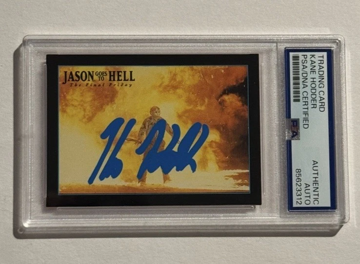 KANE HODDER SIGNED AUTO TRADING CARD 1993 JASON GOES TO HELL VOORHEES ...