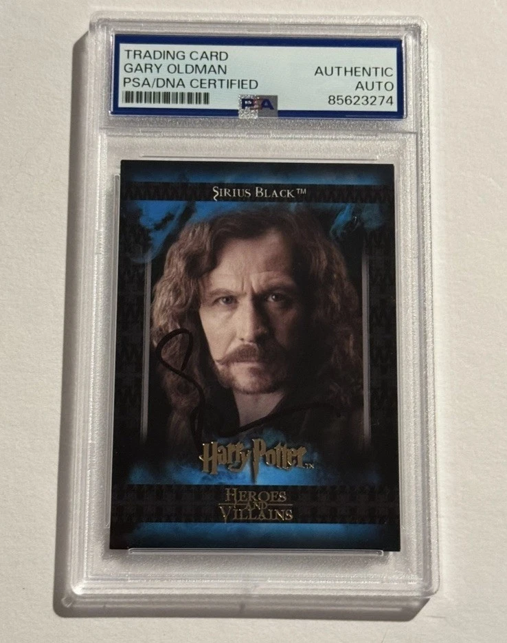 GARY OLDMAN SIGNED AUTO Harry Potter Artbox Heroes and Villains Sirius ...