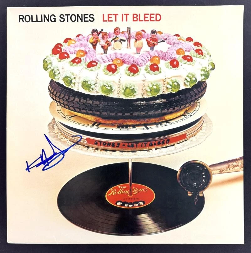 Keith Richards Rolling Stones Signed Autograph Album Record Let It ...