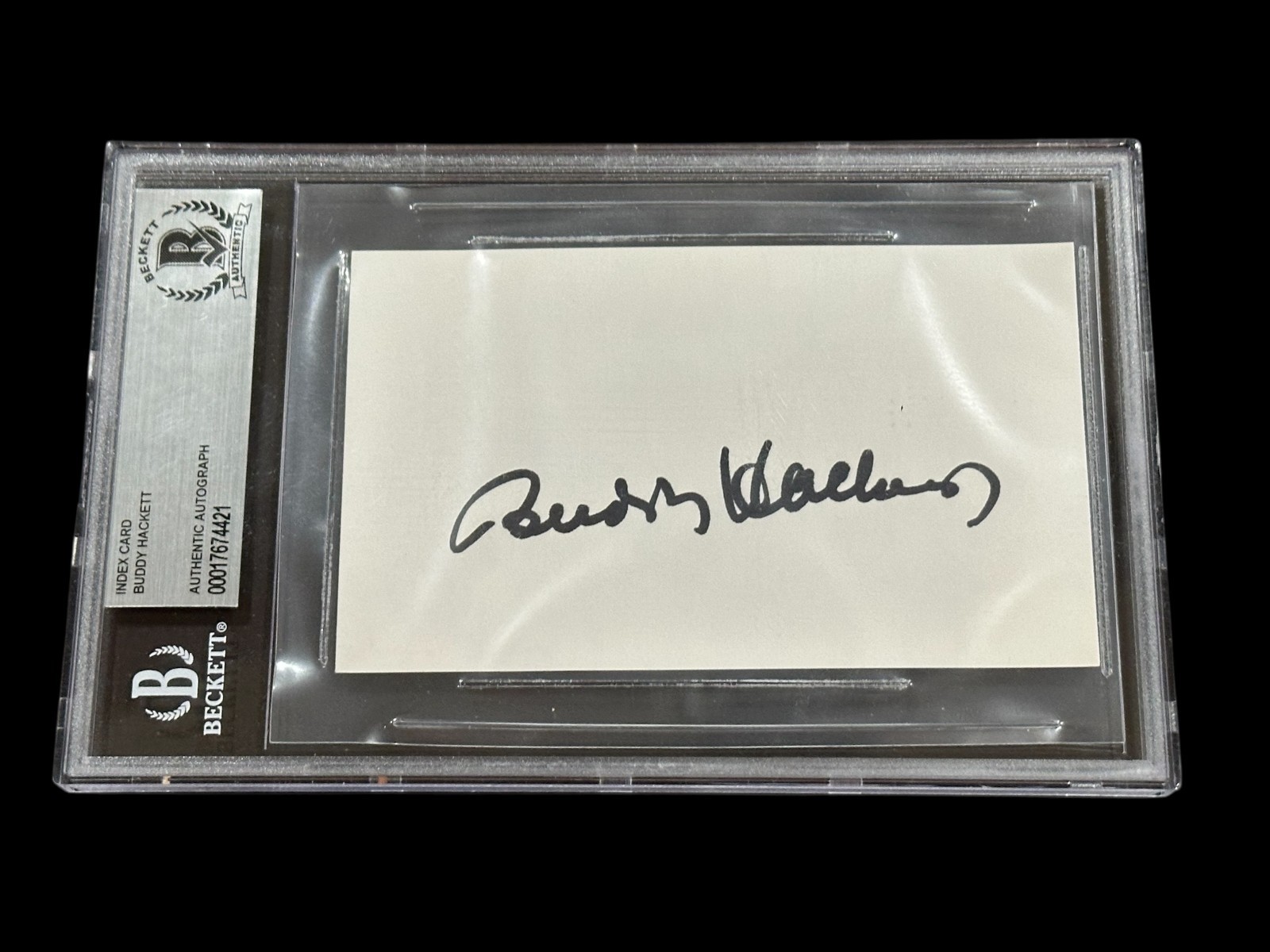 Buddy Hackett The Little Mermaid Music Man Signed Autograph BAS Beckett ...