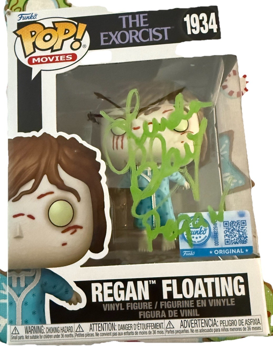 LINDA BLAIR signed (THE EXORCIST) #1934 Regan Floating Funko Pop JSA ...