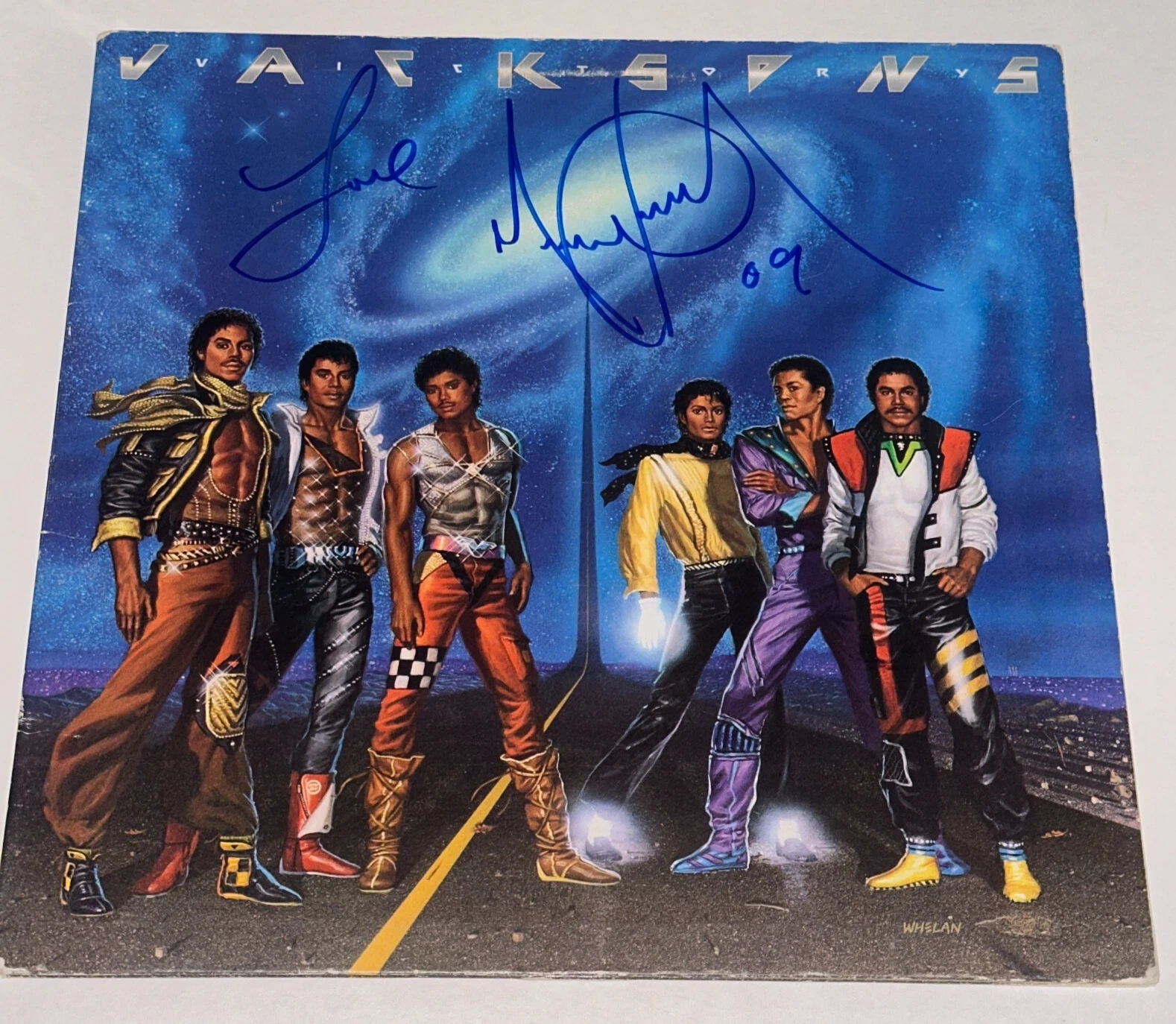 MICHAEL JACKSON Signed Jackson 5 Victory LP ALBUM COVER Beckett (BAS ...