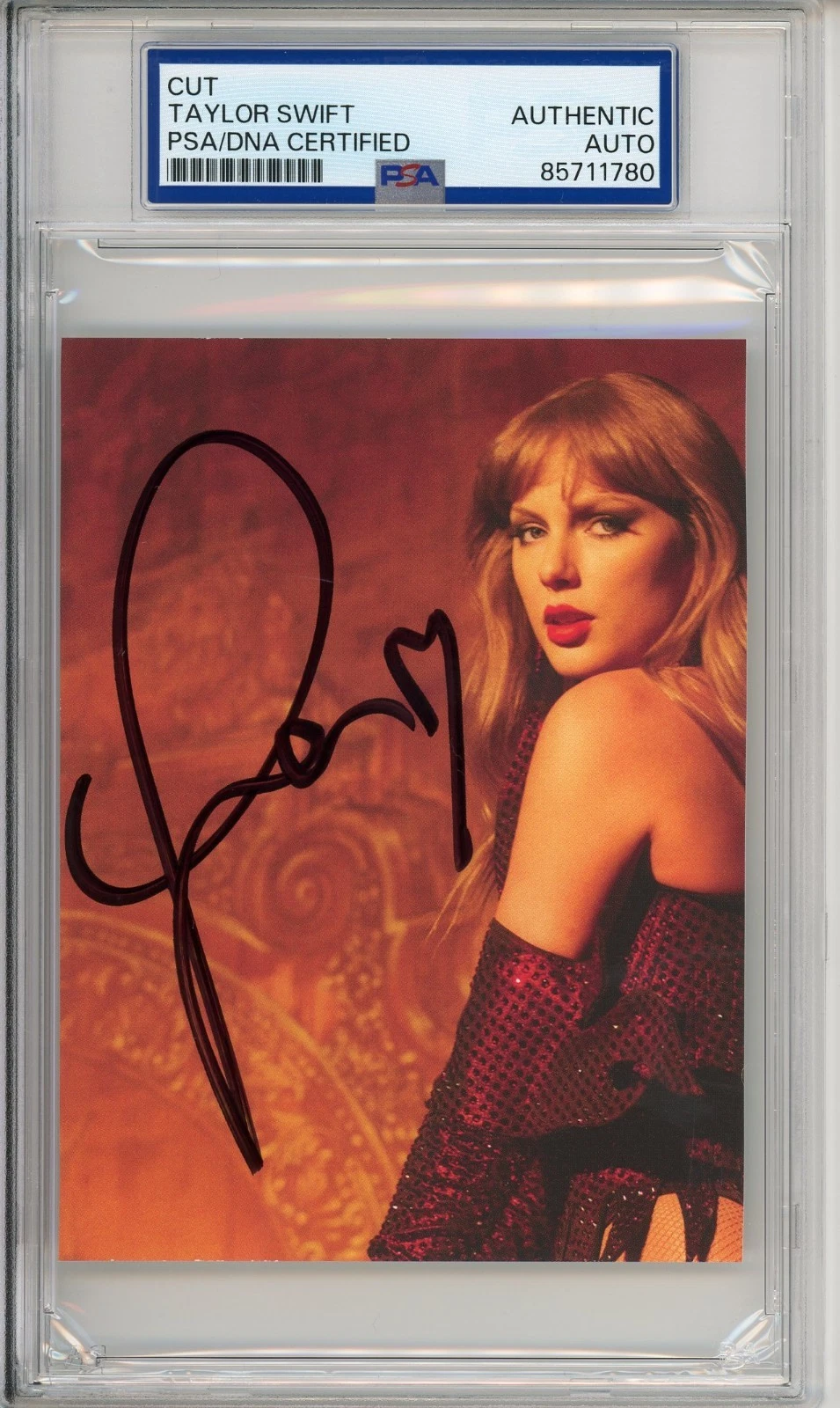 SIGNED HEART TAYLOR SWIFT LIFE OF A SHOWGIRL SEXY PICTURE PSA DNA COA ...