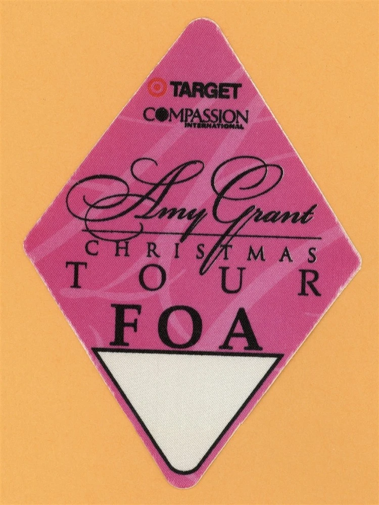 Amy Grant 1997 Christmas Concert Tour FOA Backstage Pass | Autographia