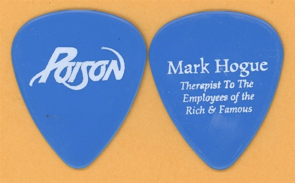 Poison Mark Hogue Vintage Guitar Pick - 2008 US Tour | Autographia