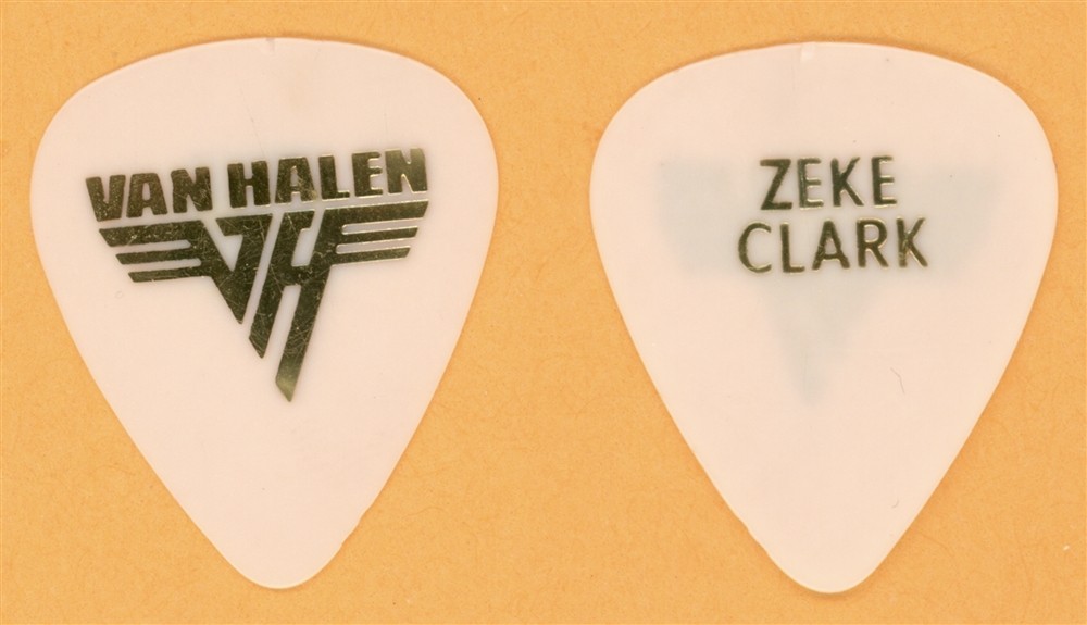 Van Halen EVH Zeke Clark Vintage Guitar Pick - 1986 5150 Tour | Autographia