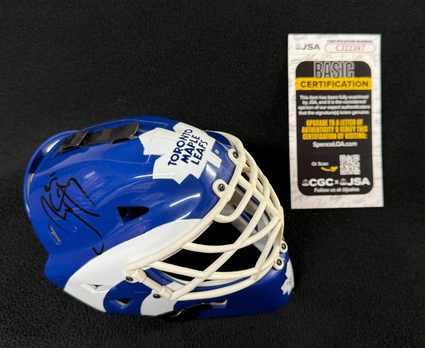 Curtis Joseph Signed Toronto Maple Leafs Riddell Mini Goalie Mask JSA ...