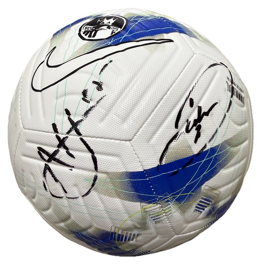 RAHEEM STERLING and NICHOLAS JACKSON signed CHELSEA FC Soccer ball JSA ...