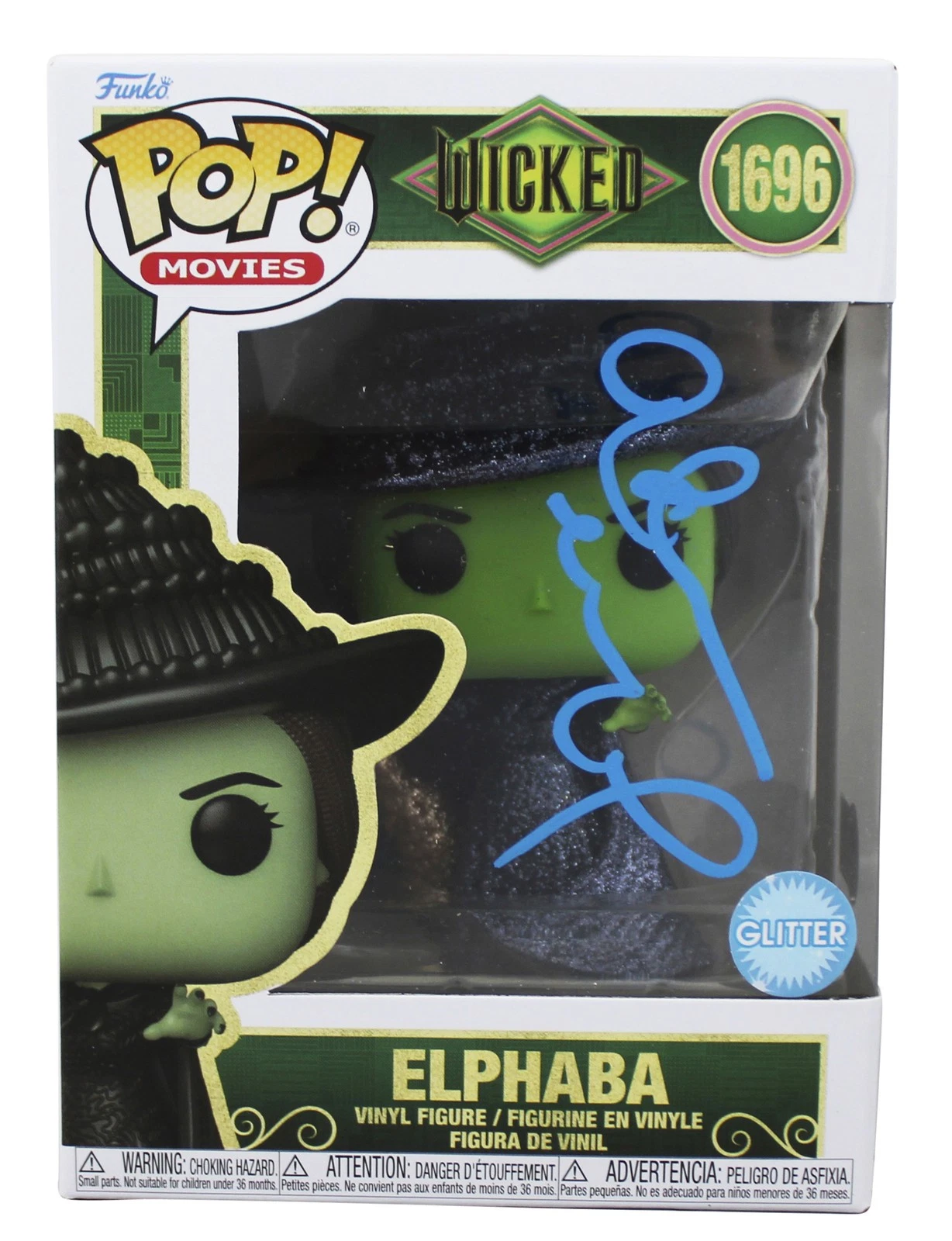 Idina Menzel Wicked Authentic Signed Elphaba #1696 Funko Pop Vinyl ...