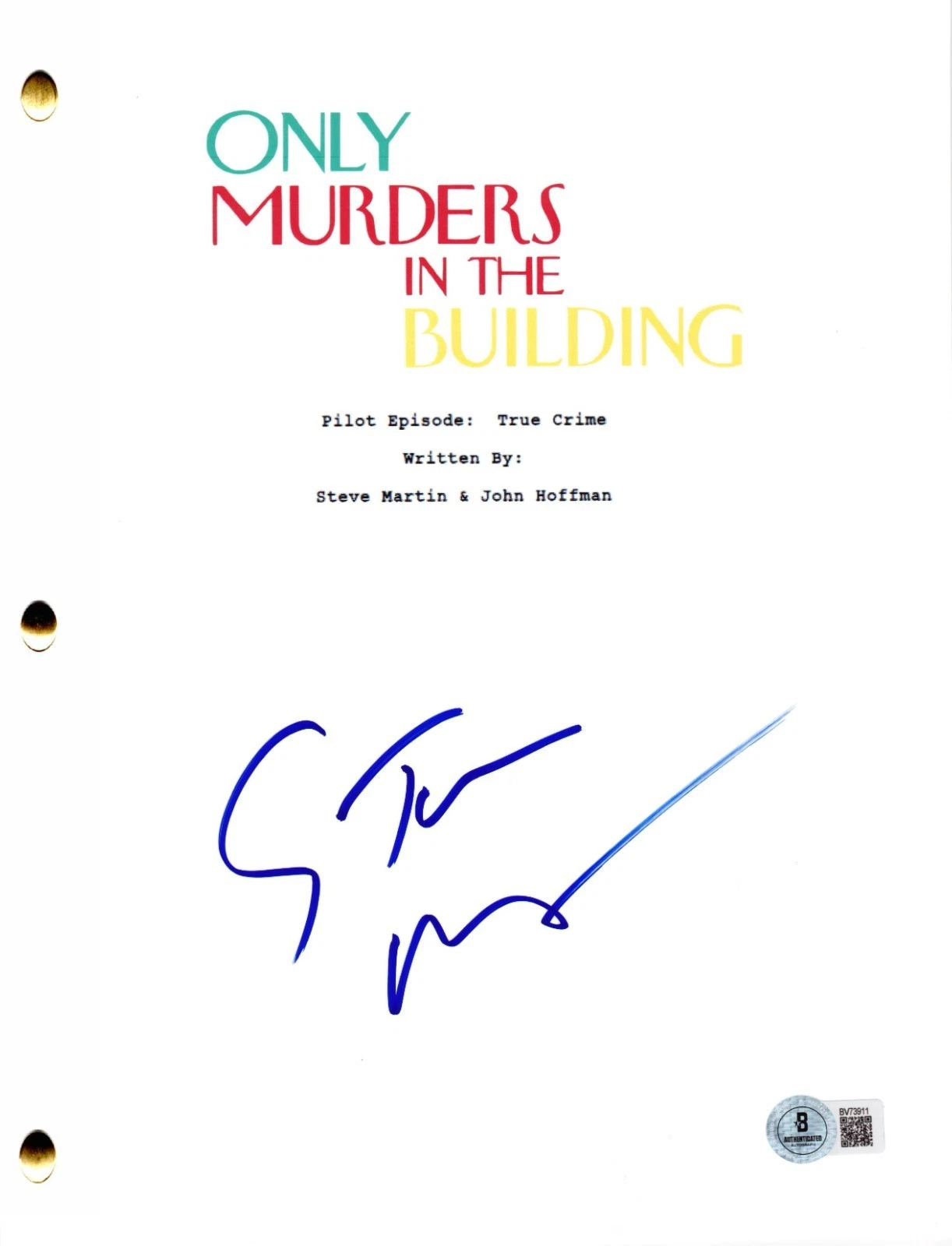 Steve Martin Signed Only Murders in the Building Pilot Script Autograph ...