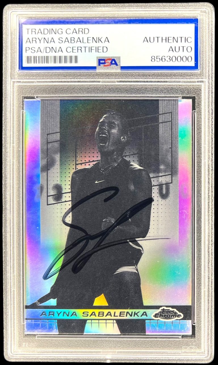 ARYNA SABALENKA SIGNED 2024 TOPPS CHROME #21 AUTO NEGATIVE REFRACTOR ...