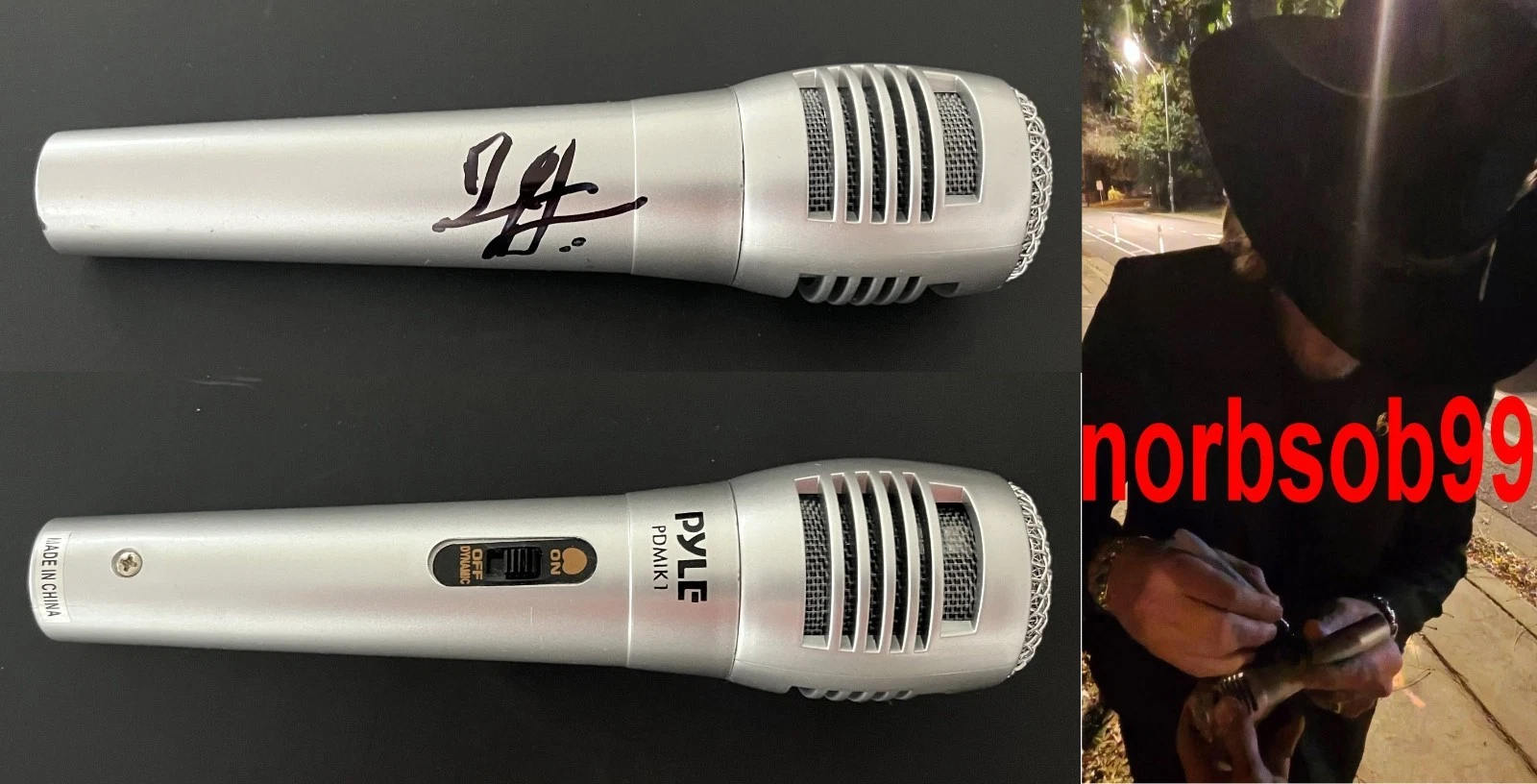 JACKSON DEAN SIGNED AUTOGRAPH DON'T COME LOOKIN' NEW MICROPHONE w/EXACT ...
