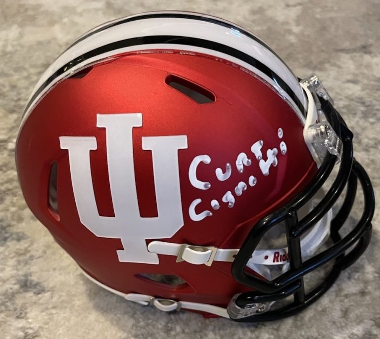 Coach Curt Cignetti Signed Indiana Hoosiers Mini Helmet PSA ...