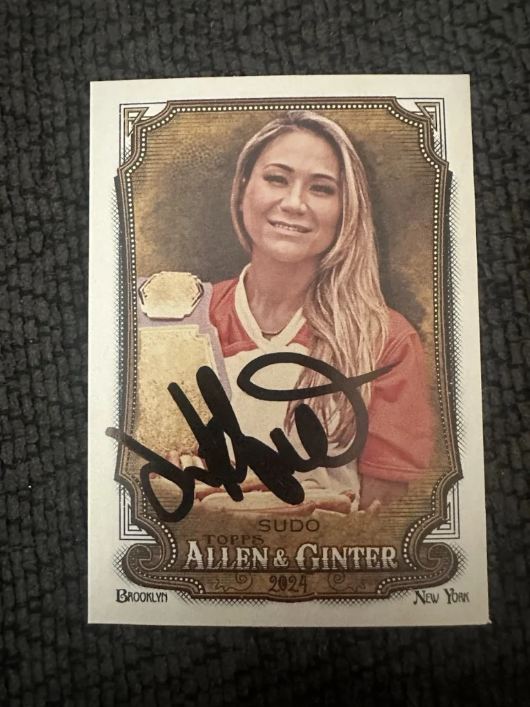 Miki Sudo Signed Trading Card Allen & Ginter Competitive Eater 2024 ...