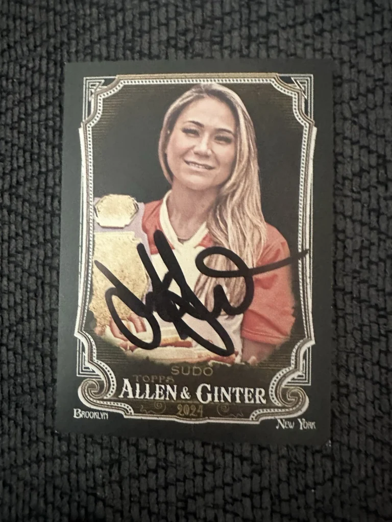 Miki Sudo Signed Trading Card Allen & Ginter Competitive Eater 2024 ...
