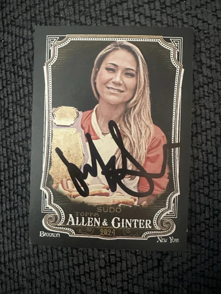 Miki Sudo Signed Trading Card Allen & Ginter Competitive Eater 2024 ...