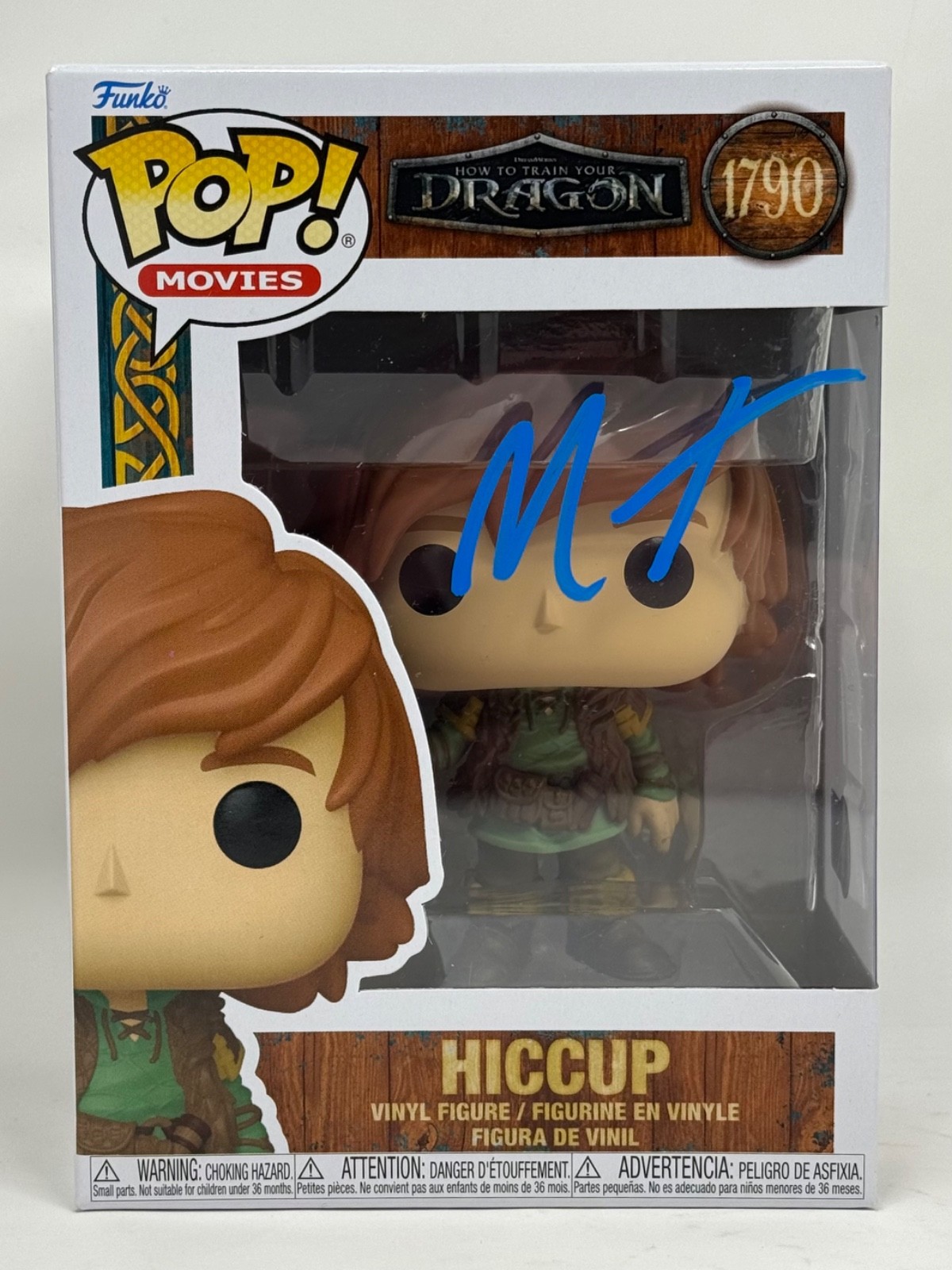 Mason Thames Signed Hiccup Funko Pop How To Train Your Dragon Autograph ...