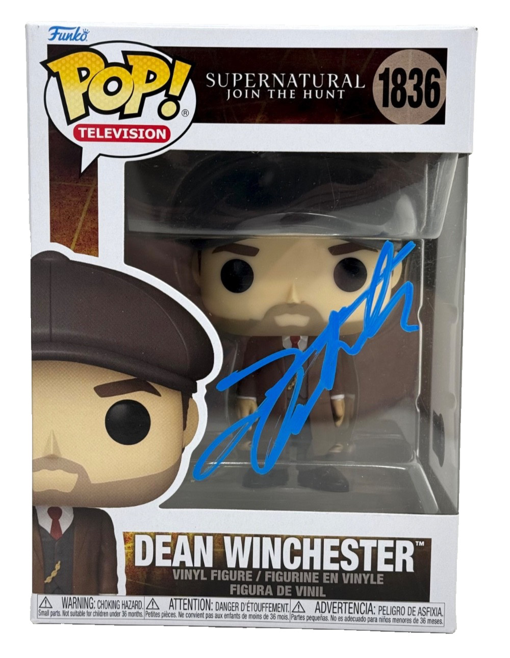 Jensen Ackles Supernatural Signed Autograph Dean Winchester Funko Pop ...
