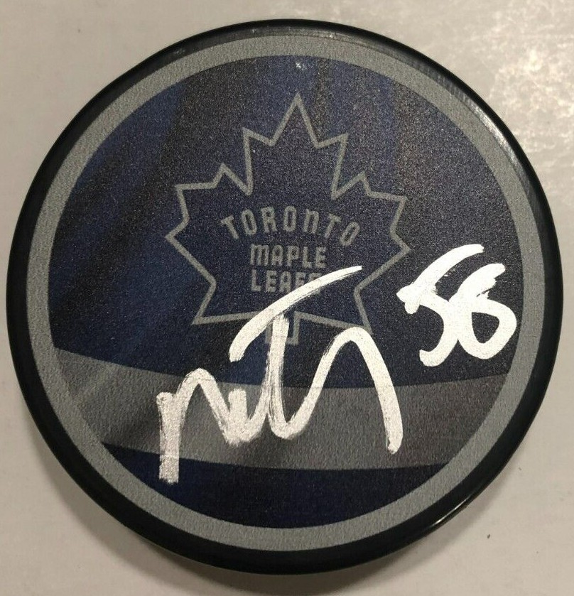 MICHAEL BUNTING SIGNED TORONTO MAPLE LEAFS HOCKEY PUCK W/ CASE COA ...