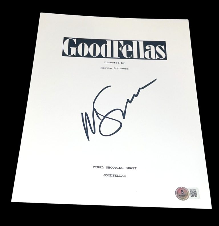 MARTIN SCORSESE SIGNED AUTOGRAPH MOVIE SCRIPT GOODFELLAS BECKETT BAS ...