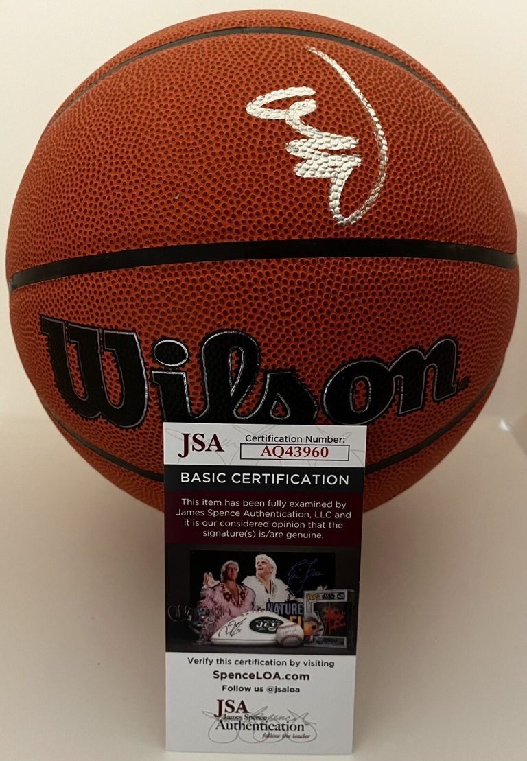 ASA NEWELL SIGNED WILSON NBA BASKETBALL GEORGIA BULLDOGS JSA COA ...