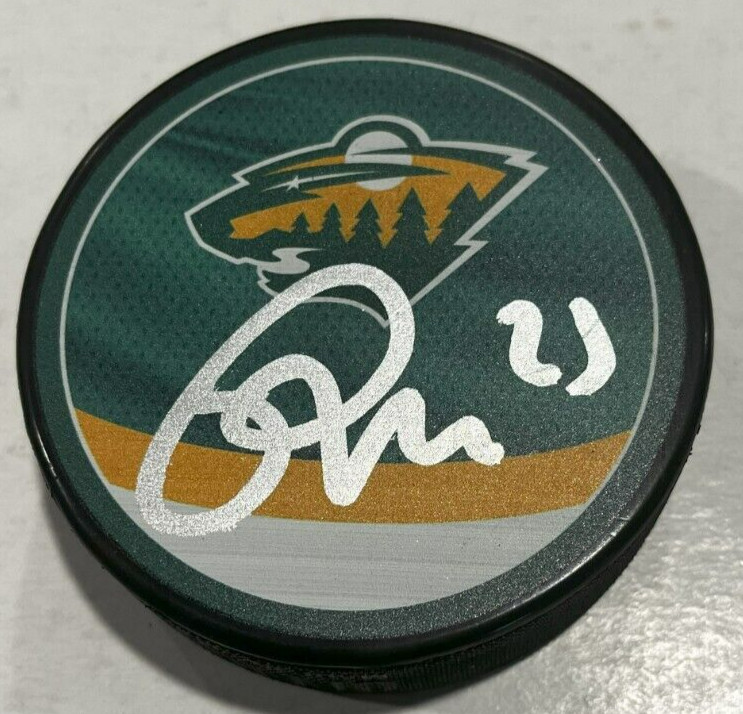 MARCO ROSSI SIGNED MINNESOTA WILD HOCKEY PUCK W/ CASE COA | Autographia
