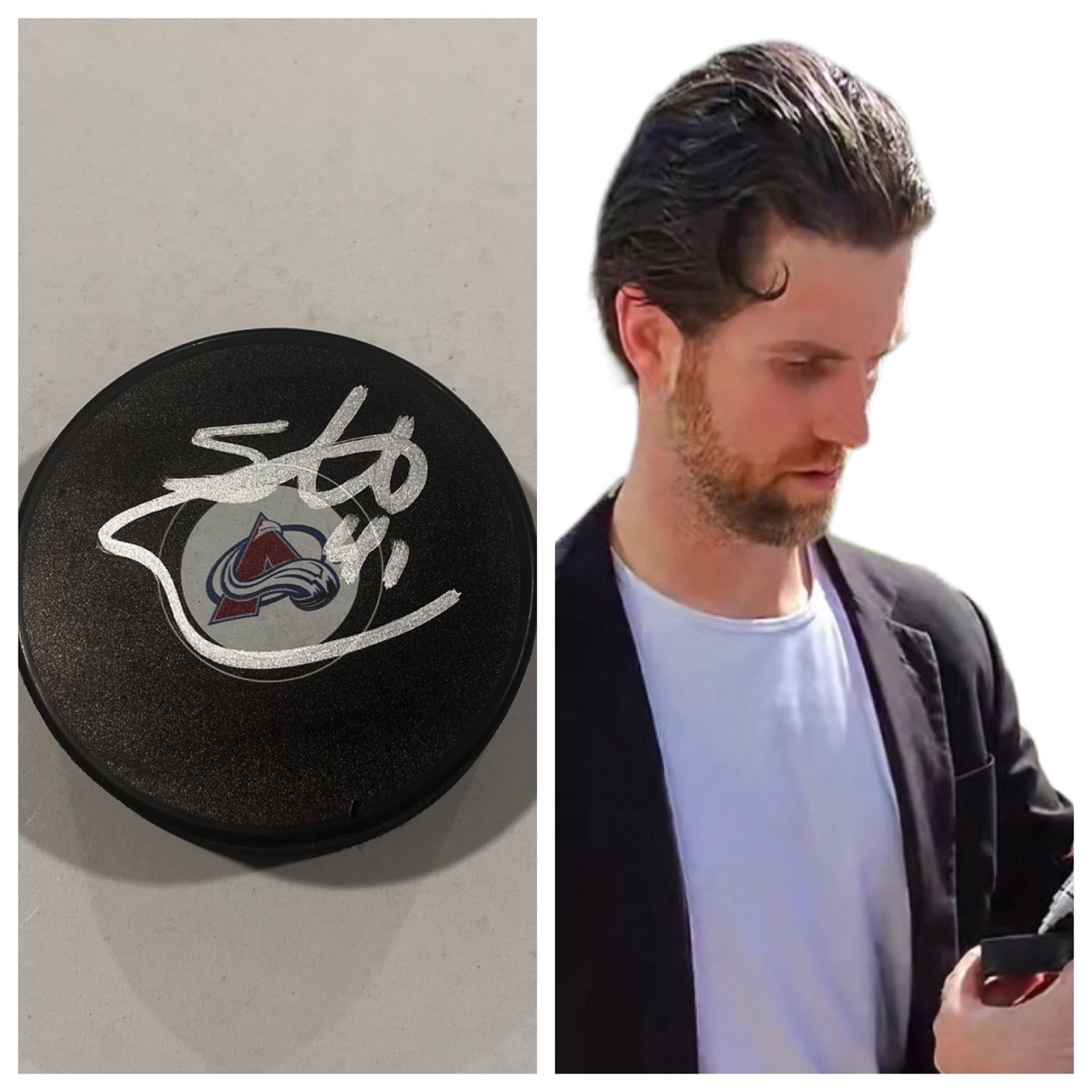 SCOTT WEDGEWOOD SIGNED COLORADO AVALANCHE HOCKEY PUCK W/ CASE COA ...