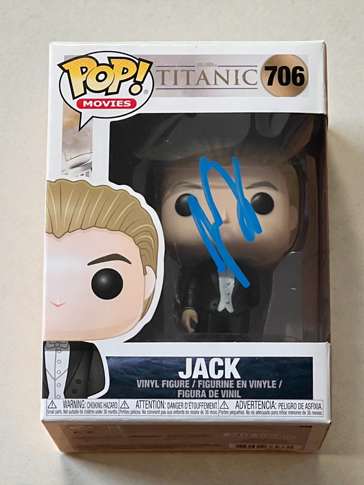 LEONARDO DICAPRIO SIGNED AUTOGRAPH FUNKO POP TITANIC JACK BECKETT BAS D ...