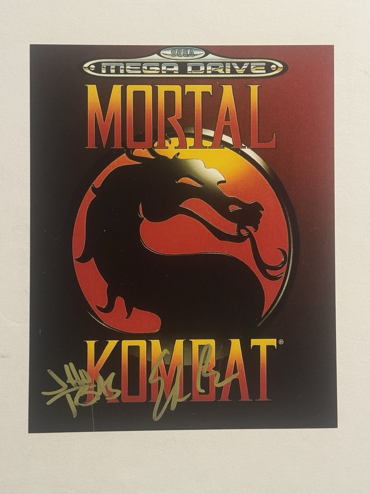 JOHN TOBIAS & ED BOON SIGNED 8x10 PHOTO MORTAL KOMBAT CREATORS ...