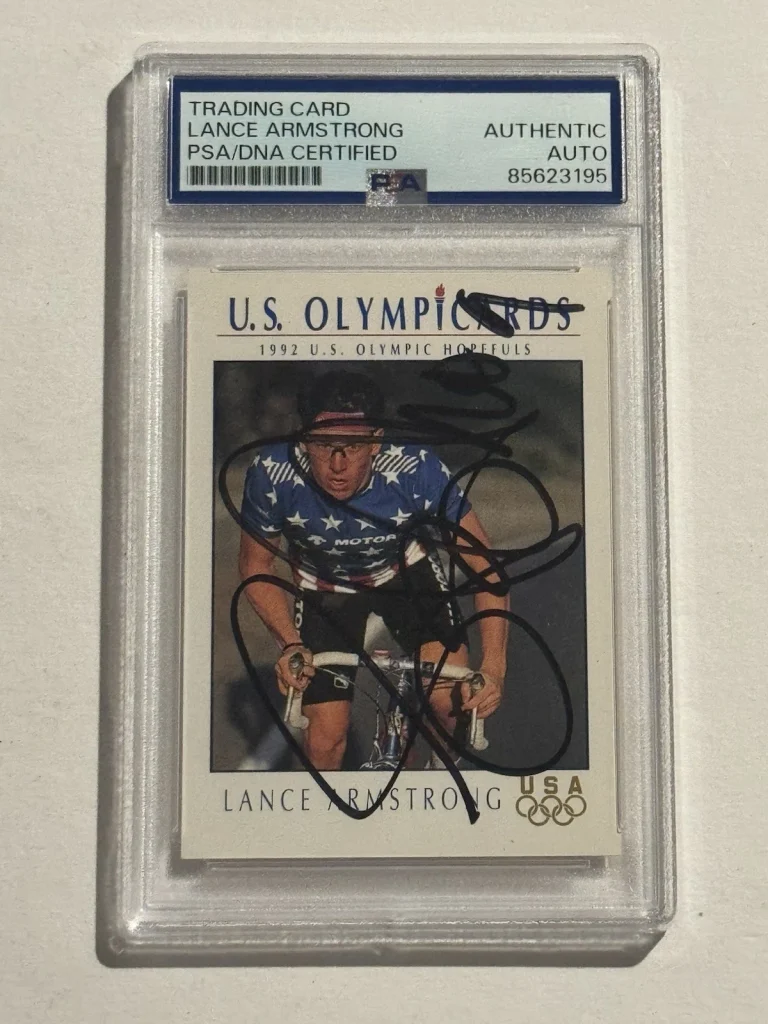 Lance Armstrong Signed Auto Autographed 1992 Impel US Olympic Rookie ...