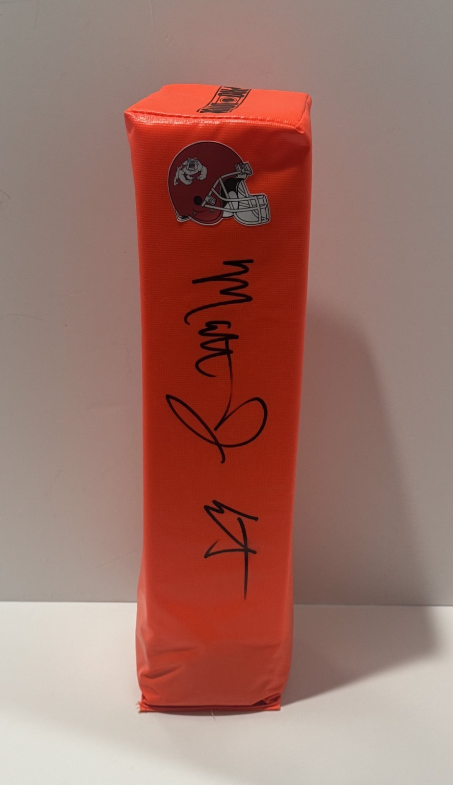 MATT ENTZ SIGNED TOUCHDOWN PYLON FRESNO ST. BULLDOGS STATE FOOTBALL ...