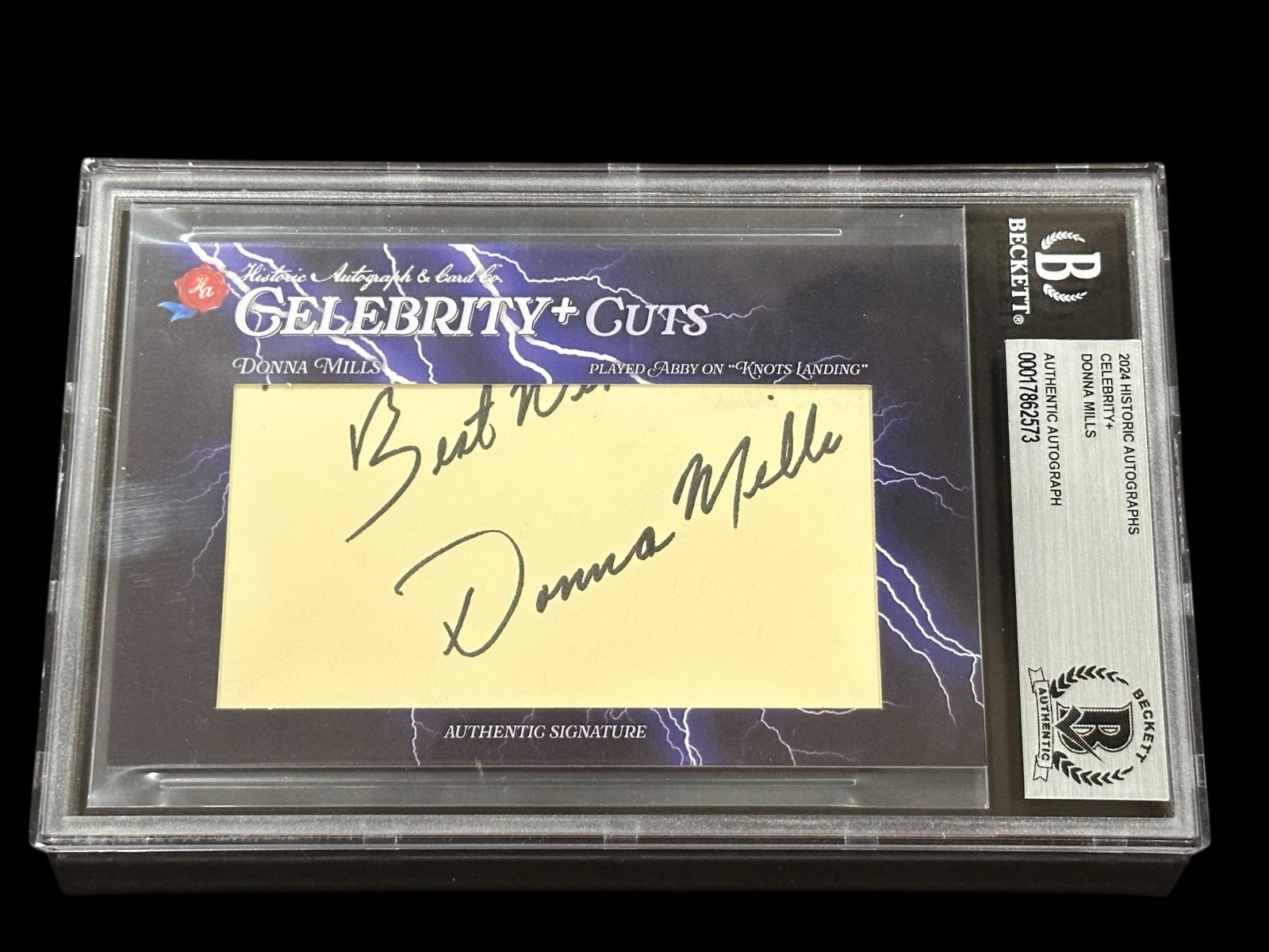 Donna Mills Knots Landing Playboy Playma Signed Autograph BAS Beckett ...