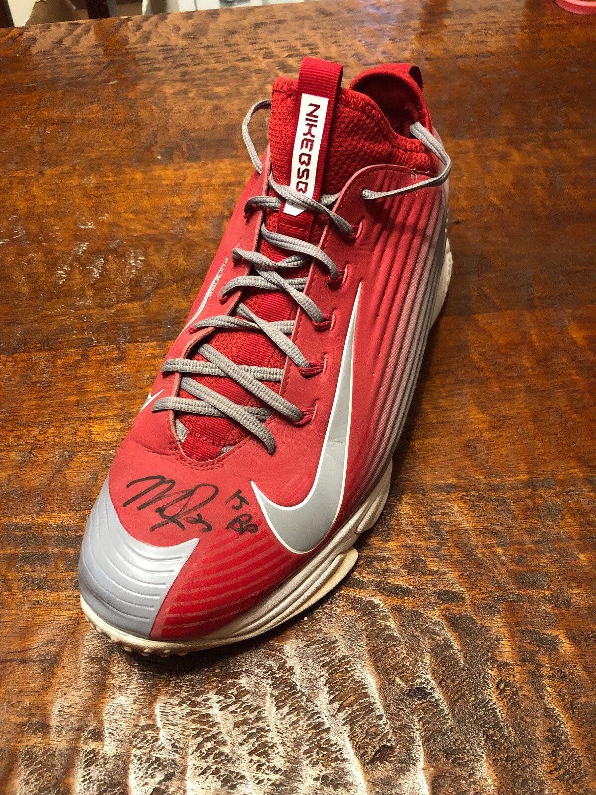 Mike Trout Signed Game Used Worn Nike Turf Shoe Jsa Coa Autographed ...