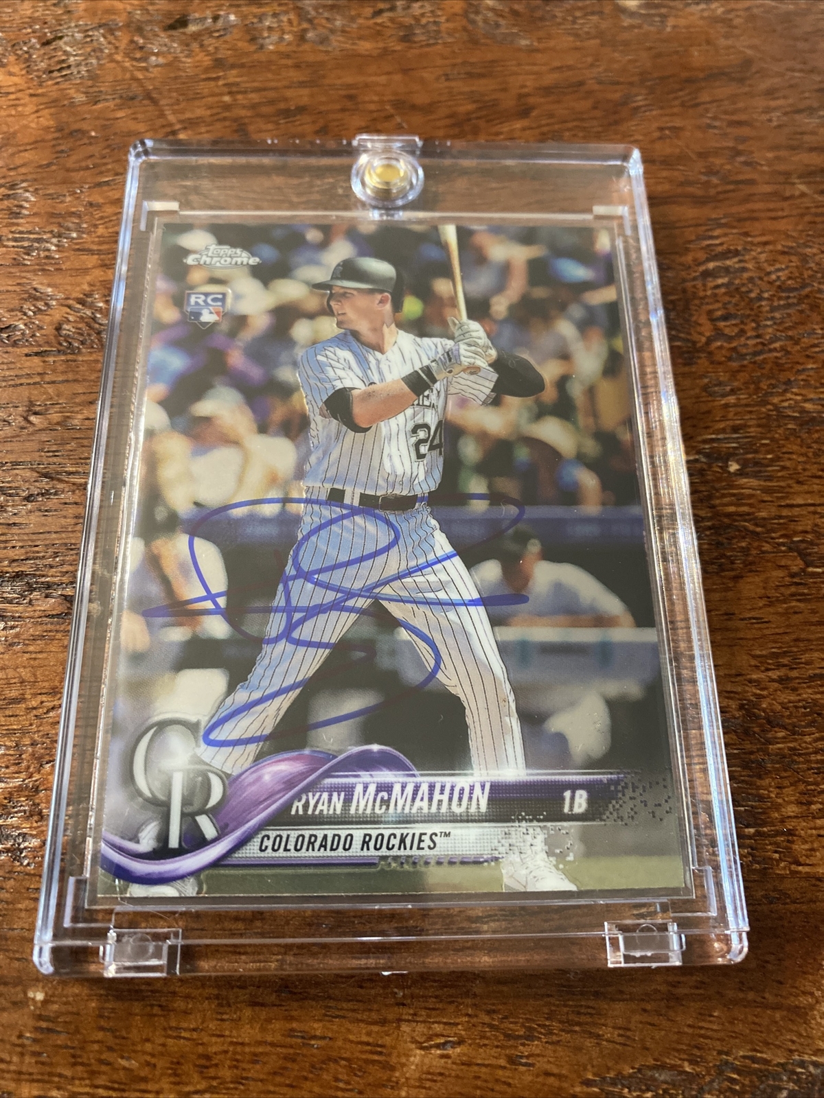 Ryan McMahon Signed Topps Chrome Rookie Card Psa Dna Coa Autographed ...