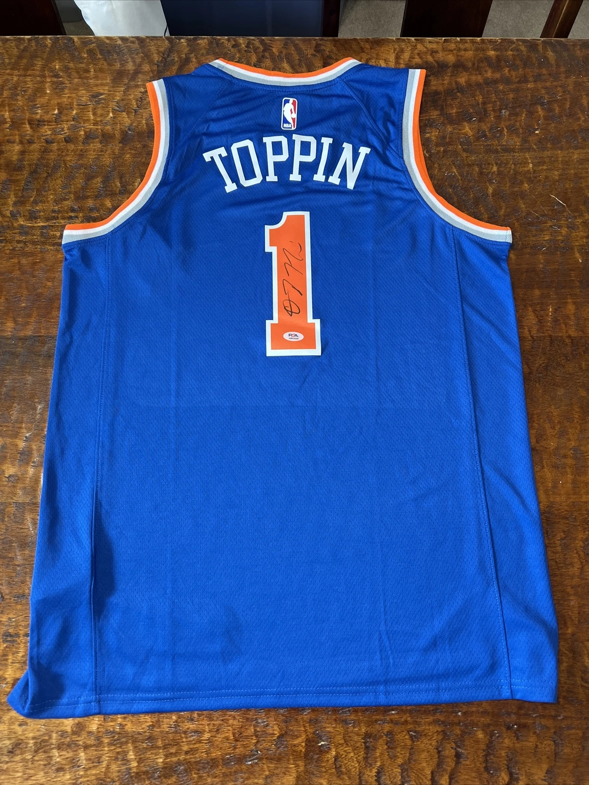 Obi Toppin Signed New York Knicks Jersey Psa/Dna Coa Autographed ...