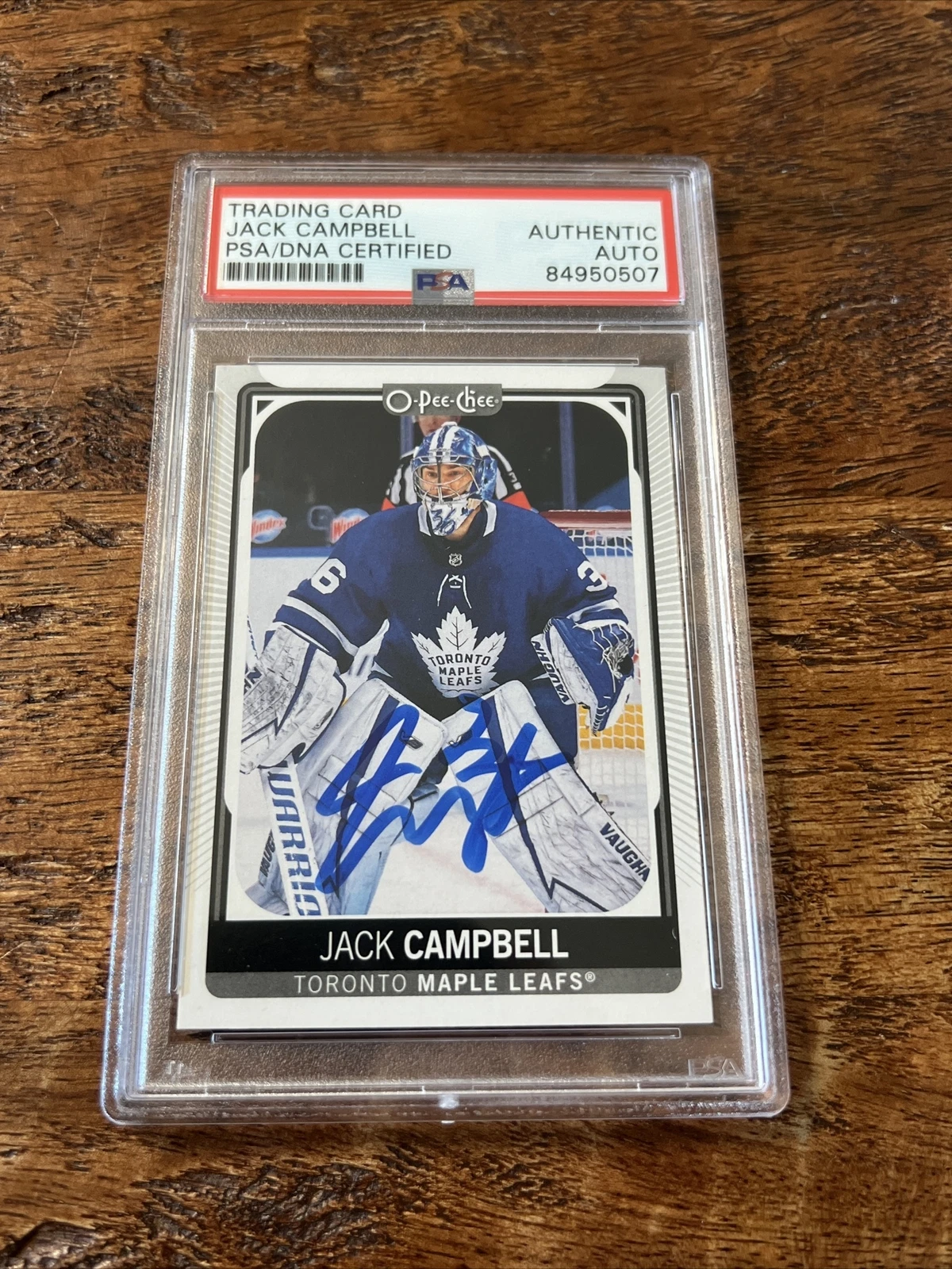 Jack Campbell IP Signed O Pee Chee Card Psa Dna Coa Slab Autographed ...