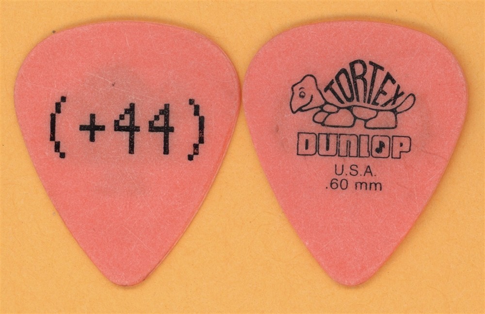 Blink 182 +44 Mark Hoppus Vintage Guitar Pick - 2006 Heart Stops ...